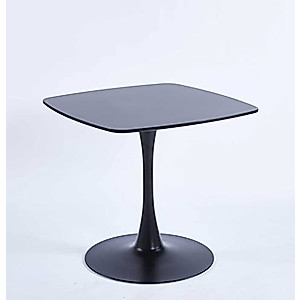 Tidyard Special Dining Table,MDF Dining Table, Kitchen Table,Black,exective Desk for Dining Room, Restaurant, Cafe, Bistro, Home Furniture
