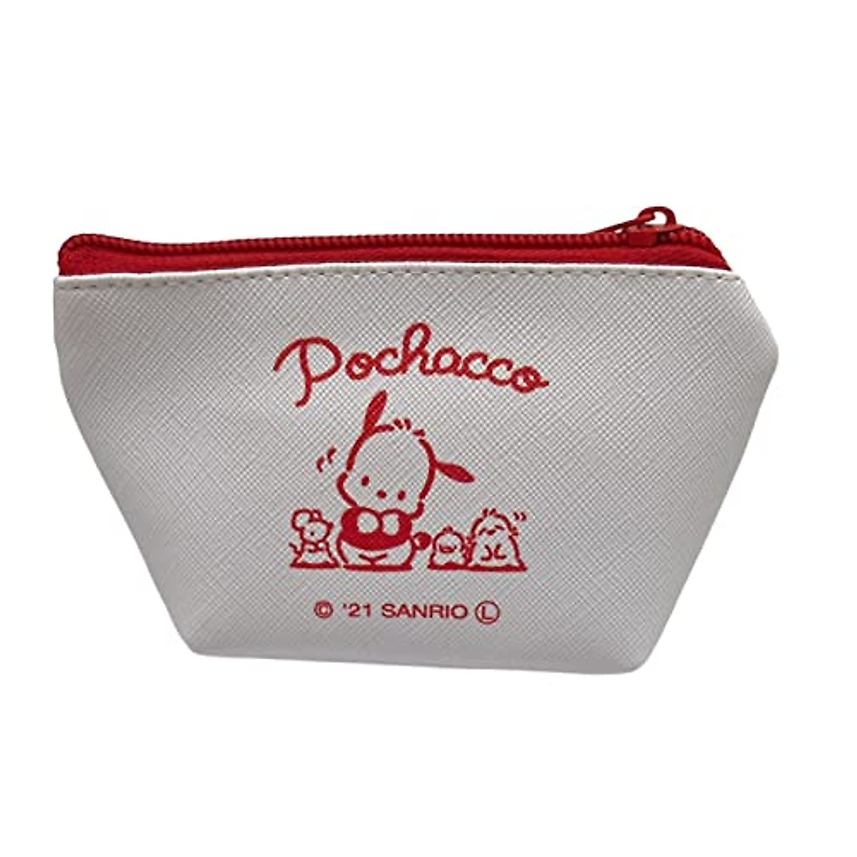 Sanrio Pochacco Face Boat Type Cosmetics Small Pouch Bag 4.3 in (W) × 3 in (H) × 2 in (D)