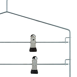 Organize It All 4 Tier Swing Arm Slack Rack Hanger, Closet Organizer for Pants, Scarves, Skirts