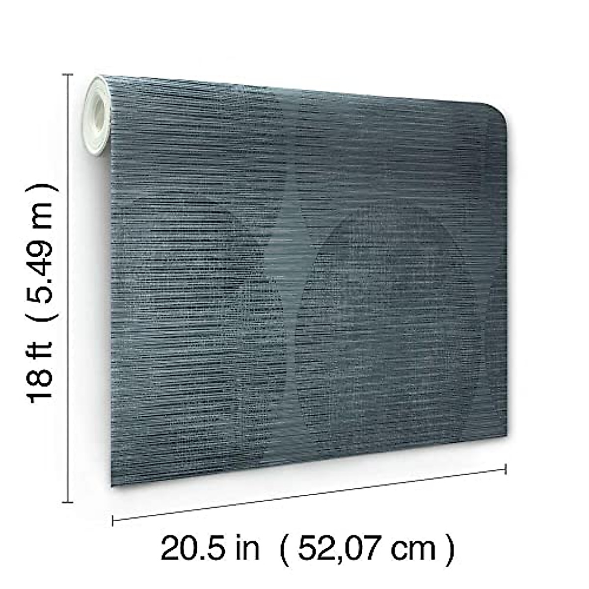 RoomMates RMK12226PLW Nikki Chu Indigo Blue Sahara Peel and Stick Wallpaper,1 roll - 20.5 inches wide x 18 feet