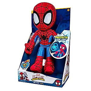 Spidey and His Amazing Friends Marvel’s Web Flash Spidey Plush - 9-Inch Plush with Light Up Signal - Toys Featuring Your Friendly Neighborhood Spideys