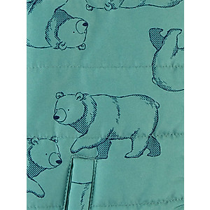 Simple Joys by Carter's Baby Boys' Puffer Jacket, Green Bear, 3T