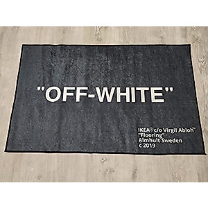 Keep Off, Popular Rug, Home Decor Rug, Themed Rug, Office Carpeting, Black and White Rug e721 (2.6x3.9 feet - 80x120 cm)