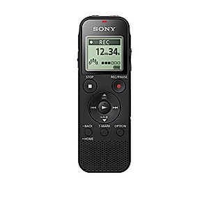 Sony ICD-PX470 Stereo Digital Voice Recorder with Built-in USB Voice Recorder, Black