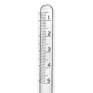 Eisco Labs - Graduated Fermentation Tube with Foot - Borosilicate Glass for Microbiology, Biochemistry, and Lab Experiments
