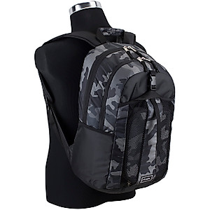 FUEL Lunch Backpack Set Teens Student Water Resistant Bookbag Bag Soft Reusable Insulated Cooler Lunch Box Thermal Travel Office Lunch Bag, Grey Camo