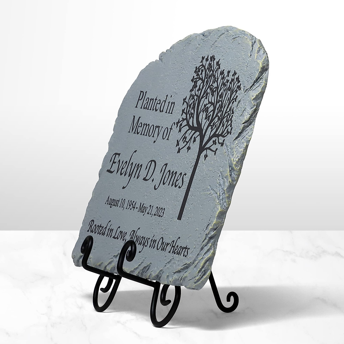 Let's Make Memories Personalized Rooted in Love Memorial Garden Marker - Sympathy - Condolences