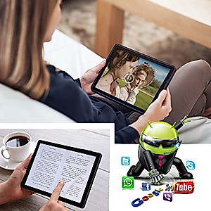 tabtrust Tablet 10 inch Android 10.0 OS WiFi Tablets PC with 10.1'' IPS HD Display, 32GB ROM Storage, Quad Core Processor, 6000mAh Battery, 2MP+8MP Dual Cameras - Black