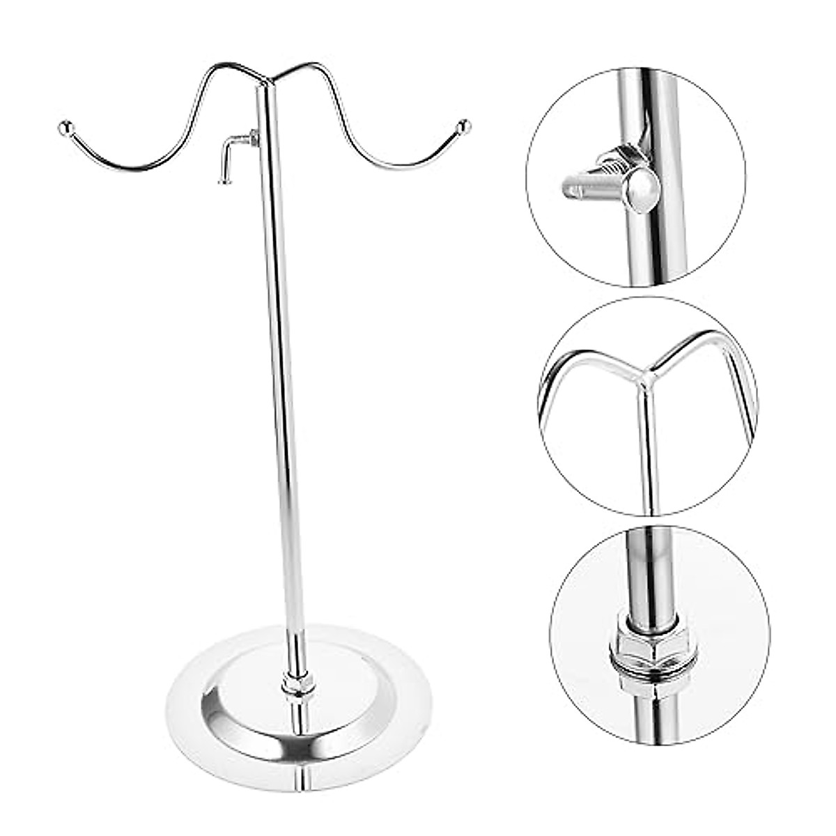 Zerodeko Towel Rack Towel Stand Towel Holder Stand Chrome Towel Holder Balanced Base Towel Bar Towel Storage Holder Vanity Towel Holder Stainless Steel Organizer Dressing Table