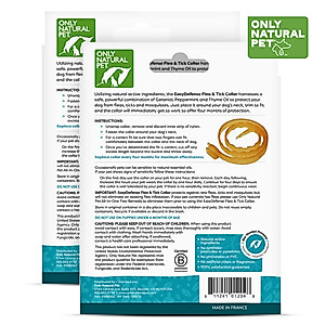 Only Natural Pet EasyDefense Flea & Tick Dog Collar - Canine Flea Collars Flea and Tick Control - Pet Flea Care That Protects up to 4 Months - for Dogs (2 Pack)