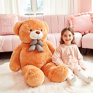 IKASA Giant Teddy Bear Plush Toy Stuffed Animals (Brown, 47 inches)
