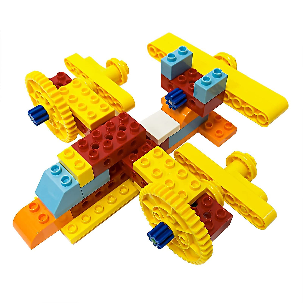burgkidz Construction Building Toy Set: Science Learning Blocks Toys, Build Tools Vehicles Machines & Models; STEM Educational Kit for Boys & Girls 3 4 5 6 + Year Old