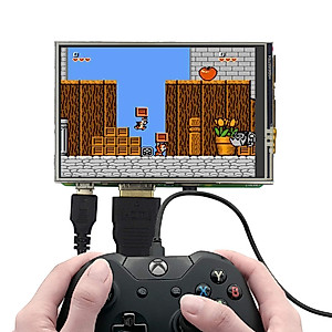 JUN-ELECTRON for Raspberry Pi 3 B+ 3.5 inch Touch Screen with Case, 320x480 Pixel Monitor TFT LCD Game Display [Support Raspbian, Ubuntu, Kali, RetroPie System]