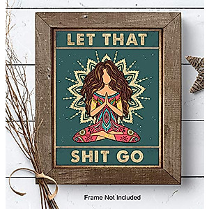 Zen Decor - Meditation Gifts - Spiritual Gifts for Women - Spa Wall Art Room Decor - Namaste Wall Art - Yoga Wall Art - Meditation Decor - Mandala Wall Decor - Boho New Age Buddhist Decor