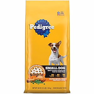 Pedigree Complete Nutrition Adult Small Dog Dry Dog Food, Roasted Chicken, Rice & Vegetable Flavor, 3.5 lb. Bag