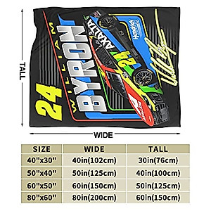 William Byron 24 All Season Fleece Blanket Throw Ultra Soft Flannel Blanket Digital Printed Premium Fluffy Microfiber Fleece 50"x40"