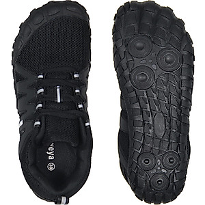 Minimalist Barefoot Shoes for Men Cross Training Workout Treadmill Running Biking Cycling Bicycle Spinning Bike Indoor Rowing Size 9 Black