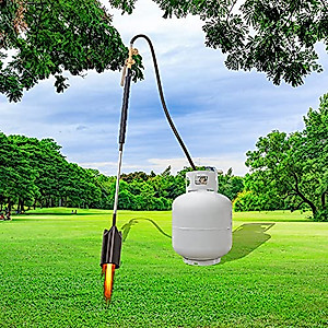 MCAMPAS Propane Torch Hose Weed Burner Hose Adapter for Use Connects to U.S.Any Standard Propane Tank to Propane Weed Burner Torch Head Burner 12 Feet High Pressure Extension Hose 350 PSI