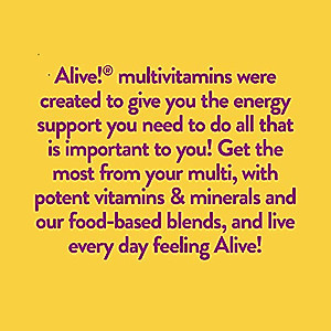 Nature’s Way Alive! Max3 Potency Women’s Multivitamin, High Potency B-Vitamins, 90 Tablets
