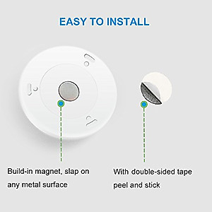 AMIR (Upgraded Version) Motion Sensor Lights, Battery-Powered LED Night Lights, Stick-Anywhere Closet Lights Stair Lights, Wall Lights for Hallway, Bathroom, Bedroom, Kitchen etc. (White - Pack of 3)