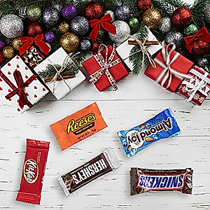 Taboom Bulk Easter Chocolate, Individually Wrapped: 5 LB Box Christmas Candy Variety Pack with Hershey's Milk Chocolate Bars, Reese's Mini Peanut Butter Cups, Snickers, Kit Kat, Almond Joy And Whoppers