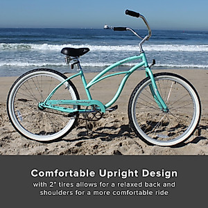 Firmstrong Urban Lady Single Speed - Women's 26" Beach Cruiser Bike (Mint Green)