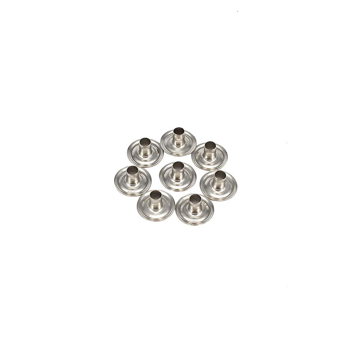 Snap Fasteners，HKOO Snap Fasteners 100% Stainless Steel Boat Marine Canvas Upholstery Snaps Cap - Socket - Stud - Eyelet All Four Parts，15mm Cap (80 Pieces) (5/8＂Stainless Steel)