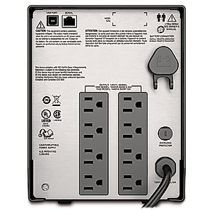APC Smart-UPS 1500VA UPS Battery Backup with Pure Sine Wave Output (SMC1500)(Not Sold in Vermont)