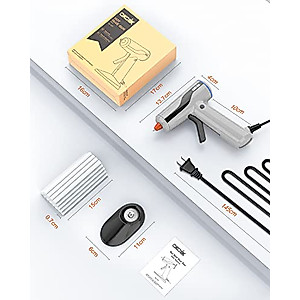 akolik 50W Mini Hot Glue Gun, Anti-Drip Fast Preheating Mini Glue Gun Kit with 30 PCS Glue Sticks for DIY, Arts & Craft, Home Repairs, and Decorations 50W