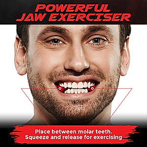 Mayena Jaw Exerciser for Men & Women | 4 Resistance Levels Silicone Jawline Exerciser Tablets| Core Strength Upgraded Model | Powerful Jaw Trainer for Multi-Level Users | Slims& Tones the Face