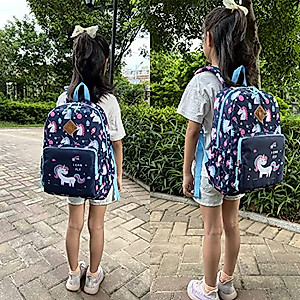 POWOFUN Kids Backpack School Bag Children Water-Resistant Cute Cartoon Travel Rucksack Backpack For Kindergarten Boys Girls with Chest Buckle