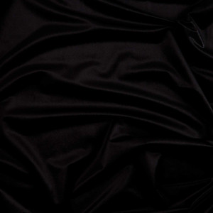 Royal Velvet Black, Fabric by the Yard