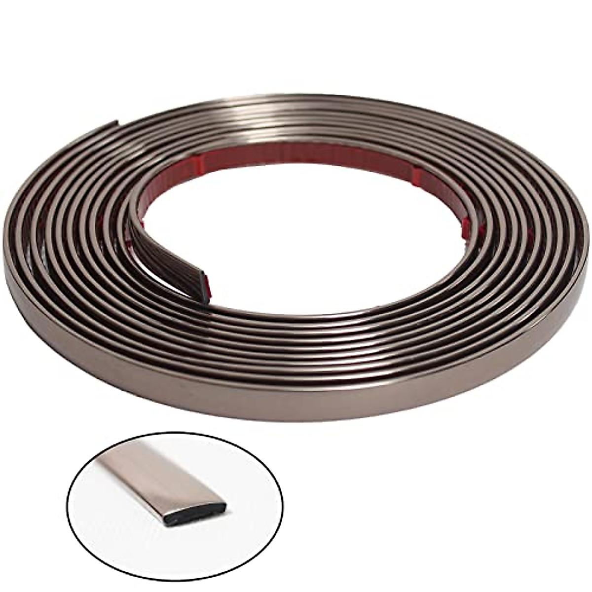 JSIWOTH 26.2 Ft Peel and Stick Trim, Waterproof Molding Trim for Walls, Edges, Borders, Window Frames, Backsplash Tiles, Flexible and Self Adhesive Trim