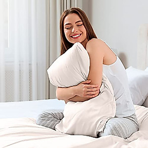 ANNIKA SILK 100% Mulberry Silk Pillow Case for Hair and Skin - 22 Momme 6A Queen Size (20" x 30") Silk Pillow and Sleep Mask Set with Small and Big Hair Tie