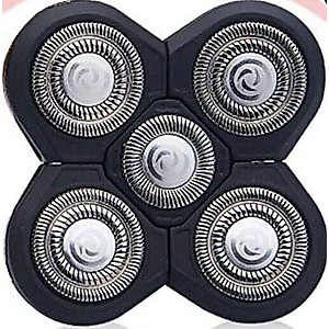 Premium Replacement 5 Blades System Shaving Heads Fit for Bald Shavers for Men