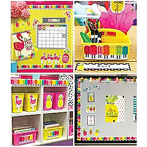 Schoolgirl Style - Simply Stylish Tropical | Tropical Pops Straight Borders, Classroom Décor, 12 Strips