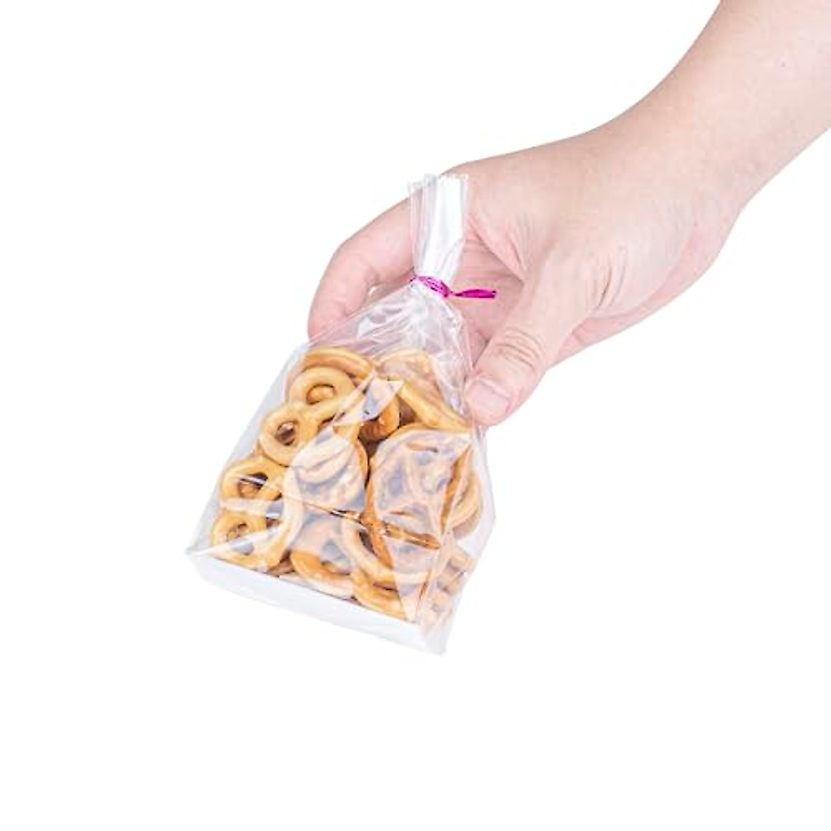 Restaurantware Bag Tek 3 x 2 x 6.5 Inch Retail Bags 100 Durable Candy Bags - Gusset Sleeved Disposable Clear BOPP Gusset Bags Flat-Bottomed For Restaurants Cafes And Delis