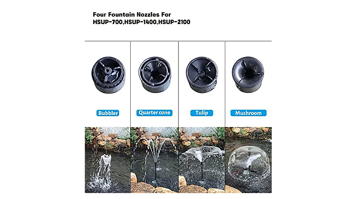 WaterRebirth Submersible Pump for Fountains and Aquariums