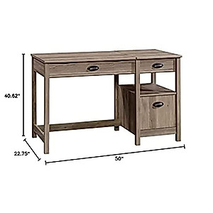 Sauder Harbor View Lift Top Desk, Salt Oak finish
