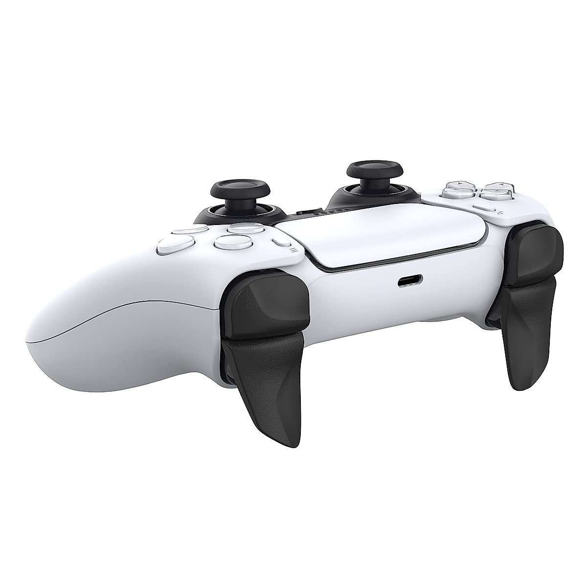 PlayVital Blade 2 Pairs Shoulder Buttons Extension Triggers for ps5 Controller, Game Improvement Adjusters for PS Portal Remote Player, Bumper Trigger Extenders for ps5 Edge Controller - Black