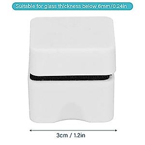 Aquarium Algae Scraper, Aquarium Magnetic Brush Scratch Mini Fish Glass Cleaner for Algae Removal Floating Clean Brush Glass Cleaner Scrubber (S)