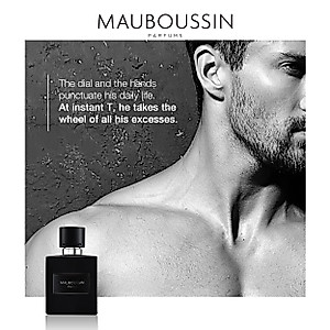 Mauboussin - Pour Lui In Black 50ml (1.7 Fl Oz) - Eau de Parfum for Men - Woody & Oriental Scents
