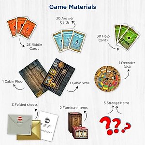 EXIT: The Return to The Abandoned Cabin | EXIT: The Game - A Kosmos Game | Family-Friendly, Card-Based at-Home Escape Room Experience | Collaborative for 1 to 4 Players, Ages 12+