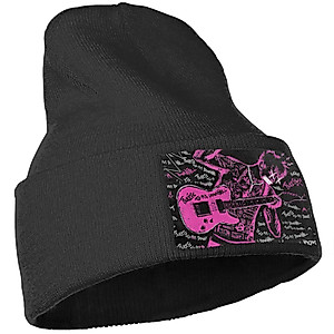 Knit Hat Cap Beanie Men Women Unisex Plain Warm Soft Skull Cap Black