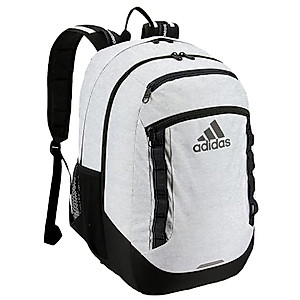 adidas Unisex-Adult Excel Backpack, Jersey White/Black, One Size