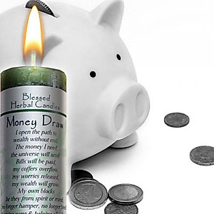 Blessed Herbal Candle - Money Draw