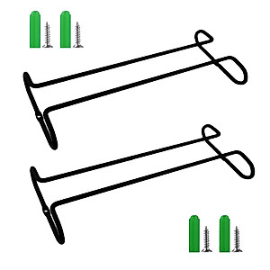 CUKE2BEET 10.2 Inch Wine Glass Rack Under Cabinet, Wire Wine Glass Holder Wine Glass Hanger Rack Stemware Holder Rack Wine Glasses Hanging for Cabinet Kitchen Bar (Black 2 Packs)