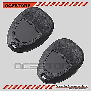 OCESTORE 2Pcs Car Key Fob Keyless Entry Remote KOBGT04A 4-btn Compatible with ACROSSE Cobalt Malibu G5 G6 Grand Prix Solstice Aura Sky 15252034