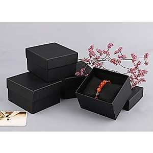 sdoot Watch Box, Watch Gift Box 12 Packs, Black Gift Boxes for Watches with Pillow Cushion, Jewelry Gift Boxes for Bracelets, 3.3'' × 3.1'' × 2.1''
