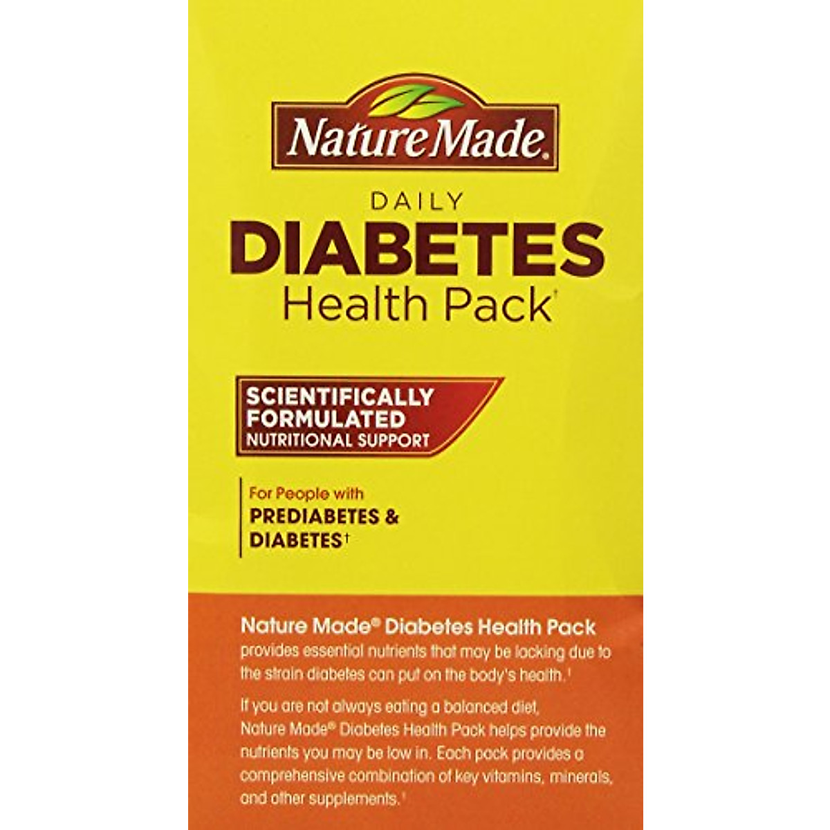 Nature Made Diabetes Health Pack, 60 Packets
